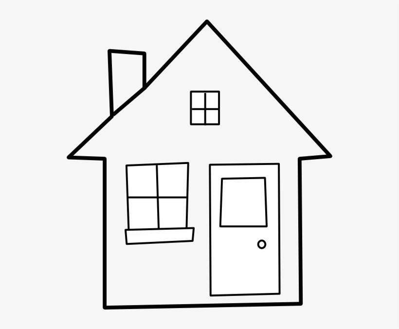 Clipart House Window - Clip Art - 546x596 PNG Download - PNGkit