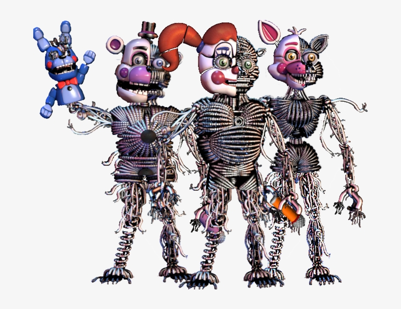 Ennard Except - All Versions Of Ennard - 697x551 PNG Download - PNGkit