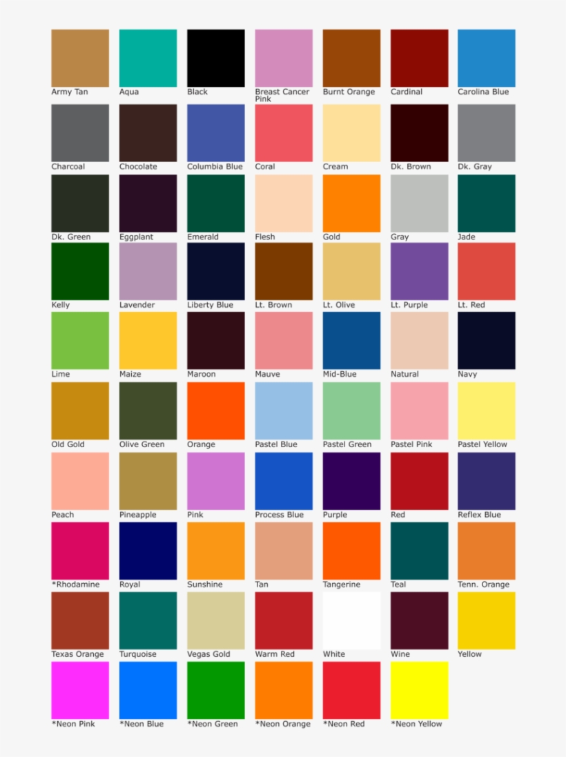 Download Transparent Transfer Magic Color Chart - Art - PNGkit