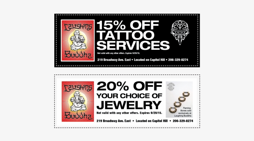 Laughing Buddha Tatto And Piercing Coupon - Tale Of Two Navies ...