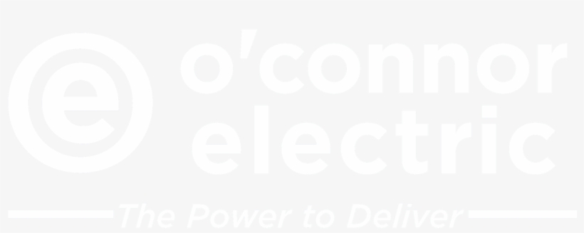 O'connor Electric White Logo - Electricity - 1200x422 PNG Download - PNGkit