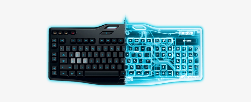 Logitech G105 Gaming Keyboard - 521x342 PNG Download - PNGkit