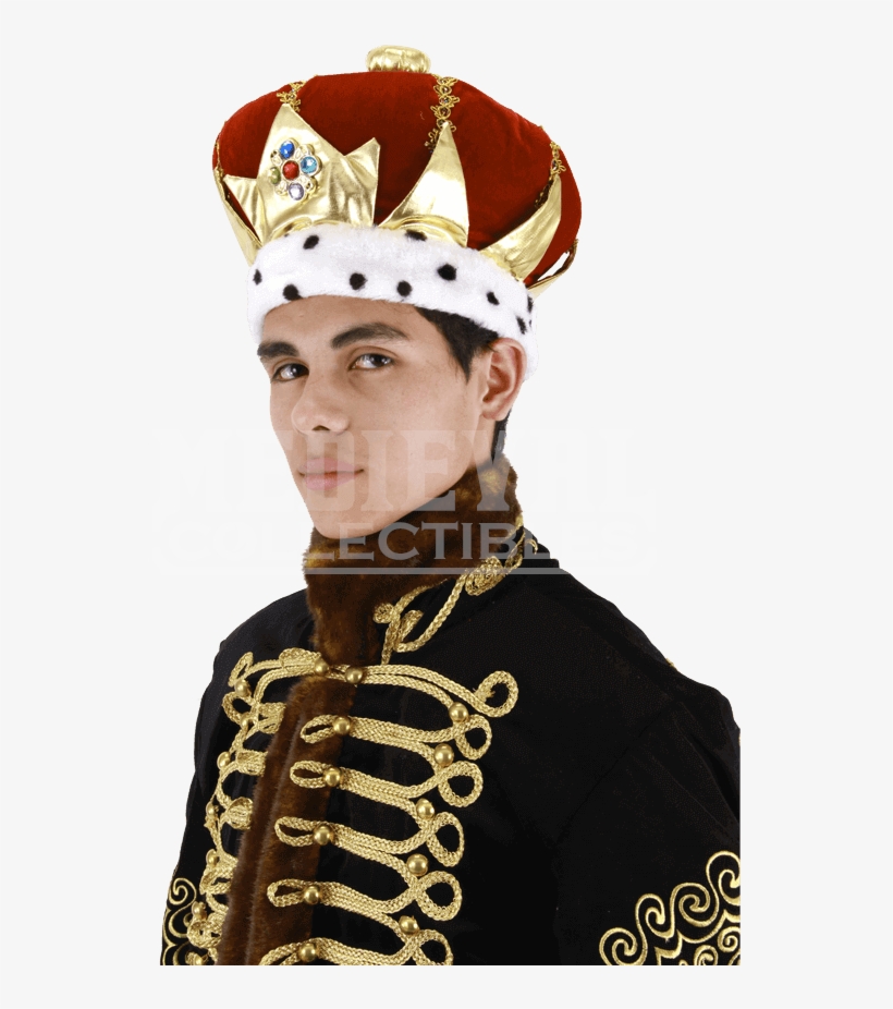 Red Kings Crown - Elope Costumes King Red Adult Hat - 850x850 PNG ...