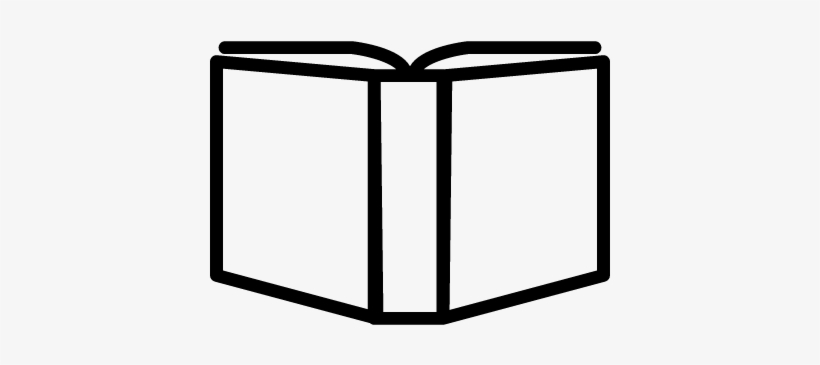 Open Book Outline Variant Inside A Circle Vector - Open Book Outline ...