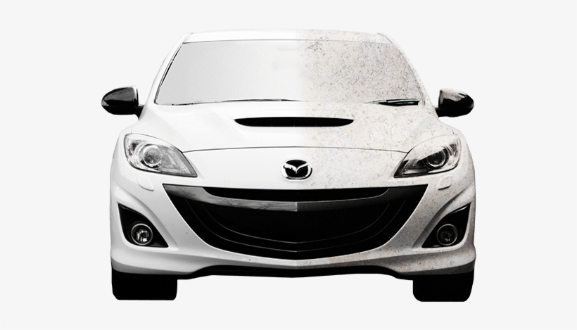 Half Dirty And Half Clean Mazda - Dirty Clean Car Wash - 534x389 PNG ...