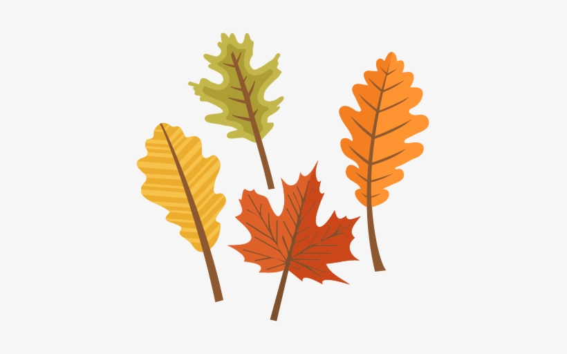 Set Svg Scrapbook Cut File Files For - Cute Fall Leaves Clipart ...