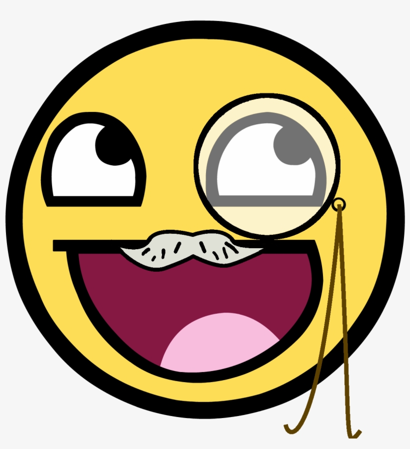 Epic Smiley Face Png - Awesome Face With Mustache - 1280x1280 PNG ...