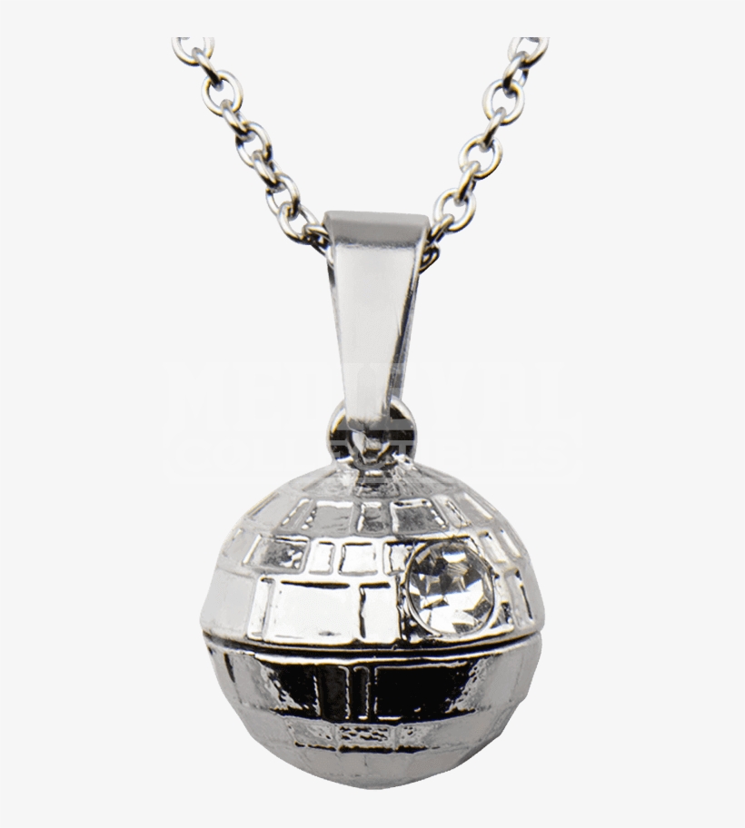 Womens Stainless Steel 3d Death Star Necklace - Star Wars Stainless ...