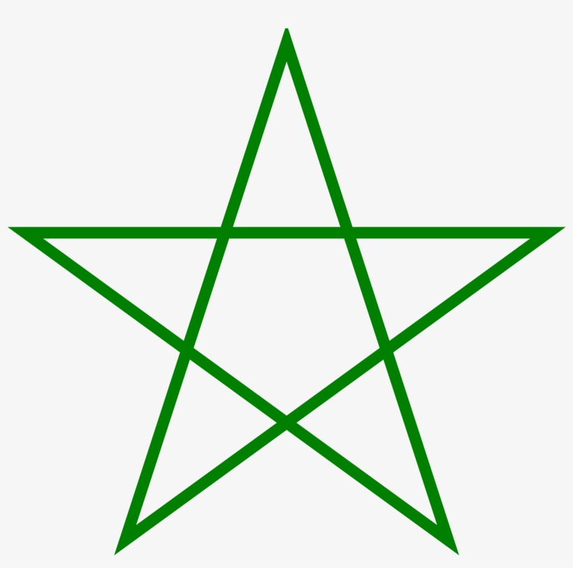 Five Pointed Star - Green Five Pointed Star - 500x500 PNG Download - PNGkit