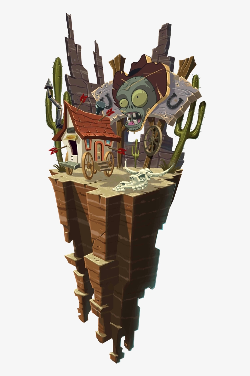 Download Transparent Wild West World Map Icon - Plants Vs. Zombies 2 ...