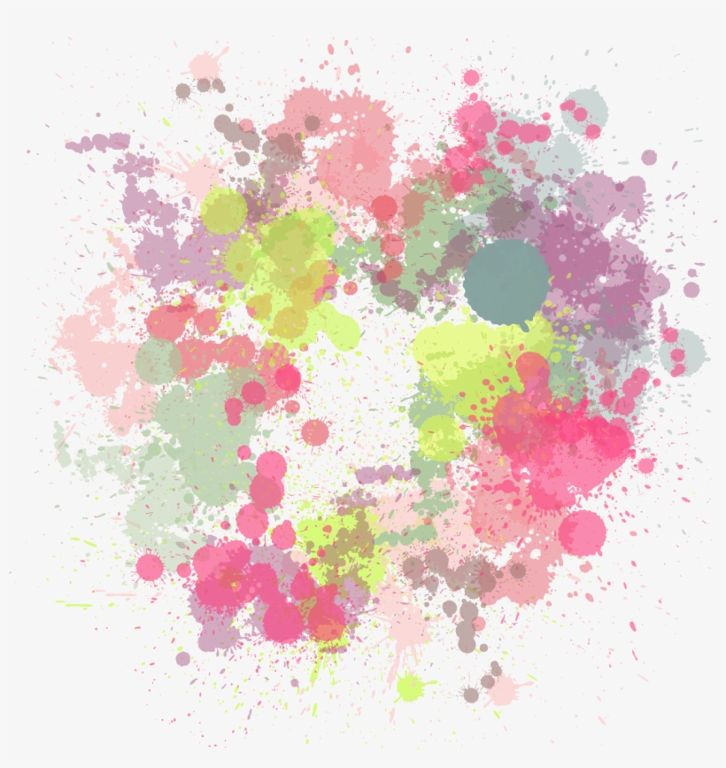 Multicolor Fractals - Watercolor Colorful Png - 1269x1280 PNG Download ...