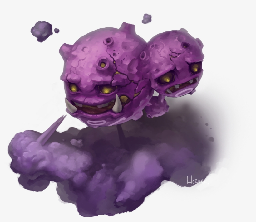 #110 Weezing Used Smog And Sludge Bomb - Weezing Deviantart - 1132x935 ...