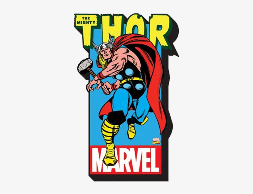 Thor Logo Magnet - Cartoon The Mighty Thor - 555x555 PNG Download - PNGkit