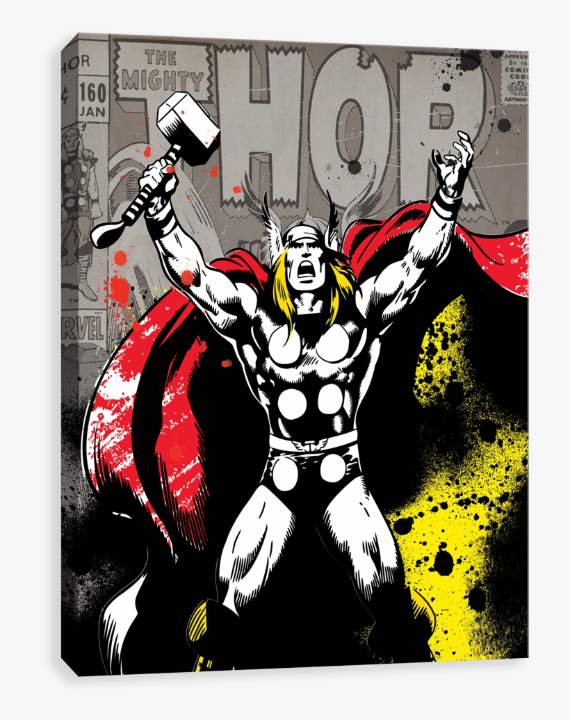 Splatter Paint - Thor - Magnet - Marvel - Thor Mighty New Toys Licensed ...