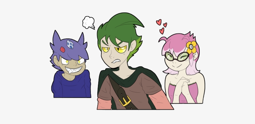 Grovyle, Celebi And A Sableye - Human - 500x320 PNG Download - PNGkit