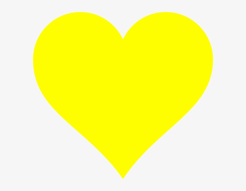 Yellow Heart Clip Art At Clker - Clip Art - 600x556 PNG Download - PNGkit
