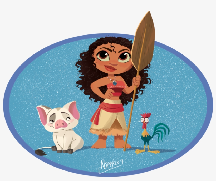 Moana Chibi By Nippy - Moana Chibi - 900x697 PNG Download - PNGkit