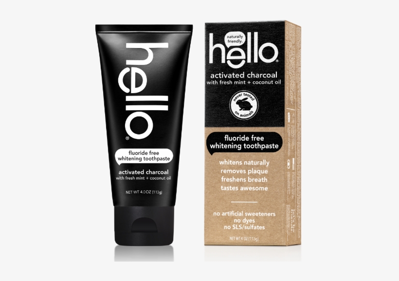 Hello Charcoal Toothpaste - 429x499 PNG Download - PNGkit