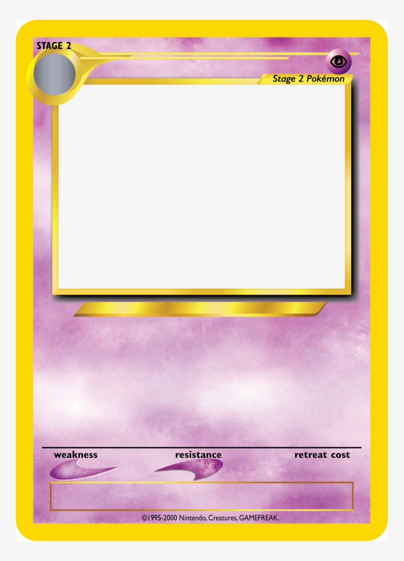 Download Transparent Pokemon Card Template Png Blank Top Trumps 