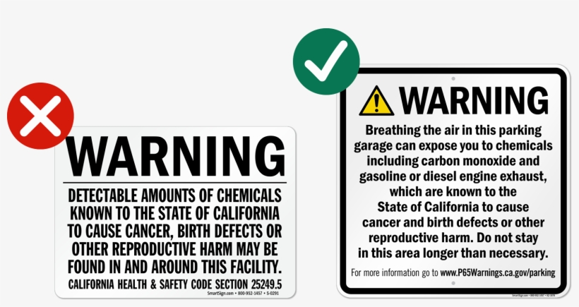 Mysafetysign, A Smartsign Company, Sells Proposition - New Prop 65 ...