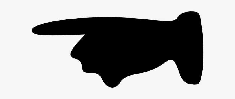 Tom Pointing Hand Clip Art - Clip Art - 600x266 PNG Download - PNGkit