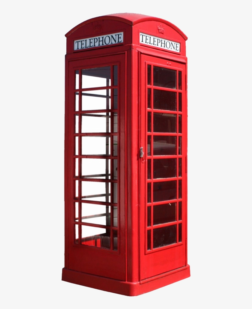 Red Telephone Booth Clip Art - 422x924 PNG Download - PNGkit