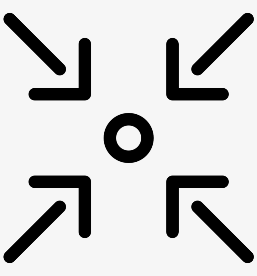 Arrow Fullscreen Exit - Point - 960x960 PNG Download - PNGkit