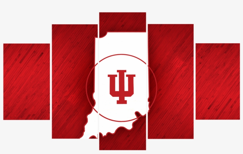 Hd Printed Indiana University-hoosiers Logo 5 Pieces - Indiana ...