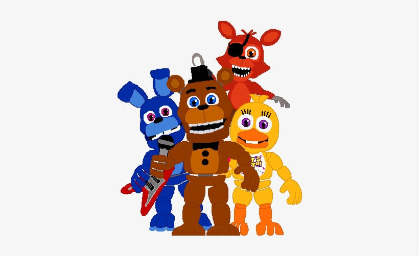 Fnaf World Trace -fnaf 1 Characters - Cartoon - 1100x596 PNG Download ...