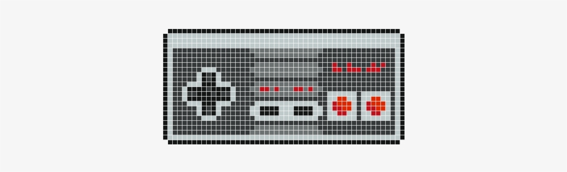 Nes Controller - Pixel Art Nintendo Nes - 350x450 PNG Download - PNGkit