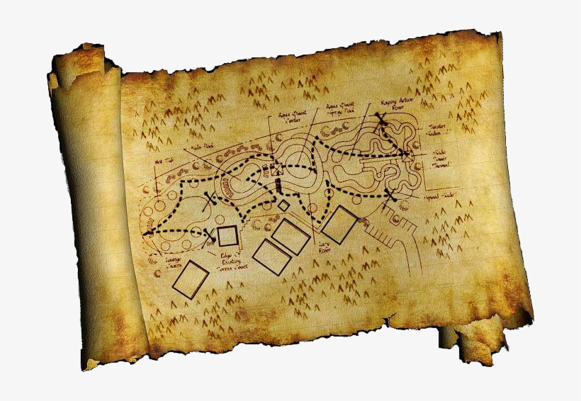 Treasure Map - Treasure Hunt Map Png - 689x486 PNG Download - PNGkit