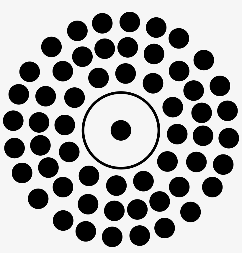 Circle With Dots Inside - 600x600 PNG Download - PNGkit