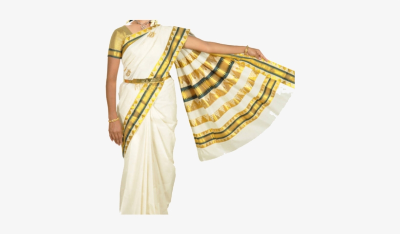 Kerala-saree - Kerala Saree Model Png - 400x400 PNG Download - PNGkit