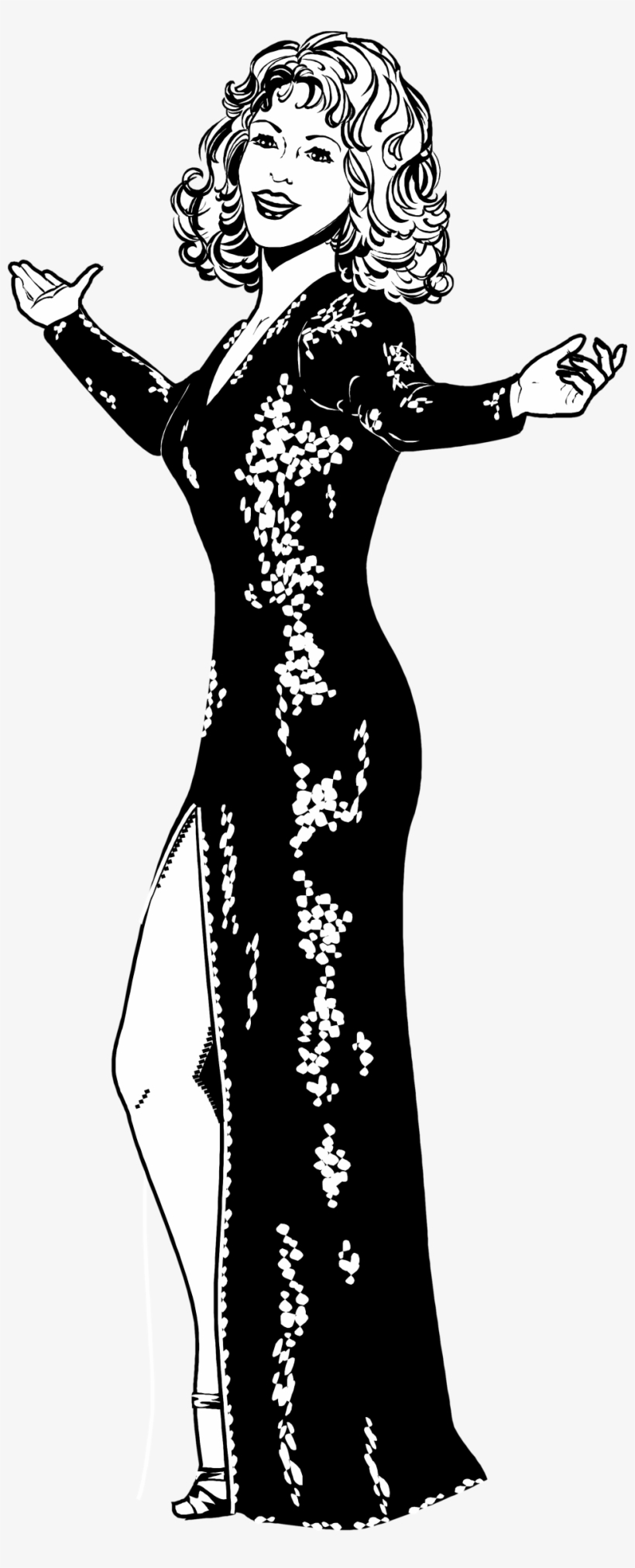 Singer Clipart Pop Singer - Female Singer Illustration - 958x2320 PNG ...