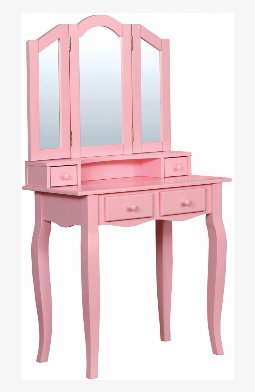 Arynna Tri-fold Mirror Vanity Set Transitional Style - 1080x1178 PNG ...