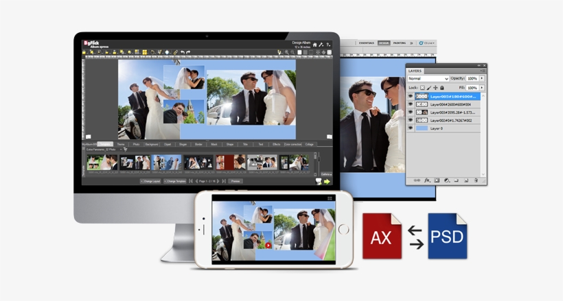 Album Xpress Pro - Photoshop - 606x359 PNG Download - PNGkit