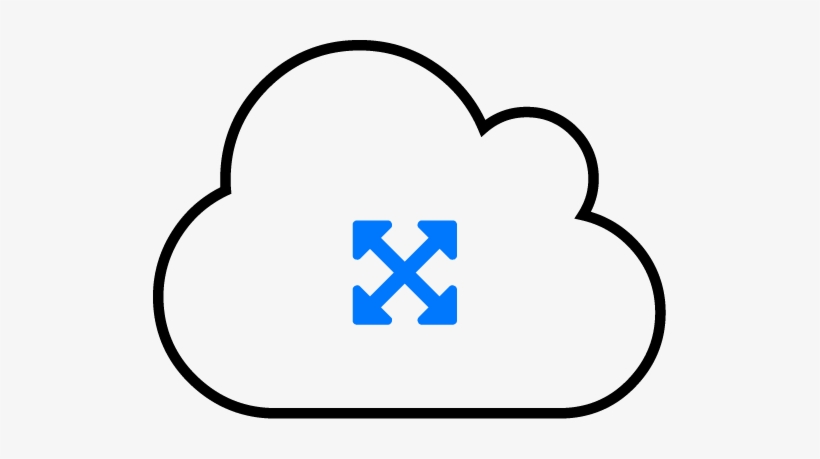 Cloud Scalability Icon - 513x379 PNG Download - PNGkit
