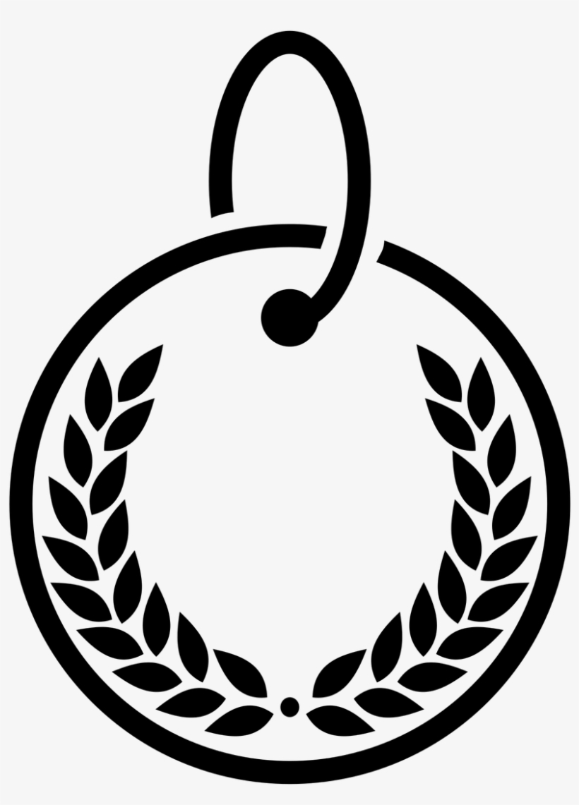 Medal,vector Graphics,transparent Design,outline - Padi Png - 1280x1280 ...