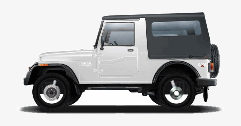 Download Transparent Slide Background - Mahindra Thar White Colour - PNGkit