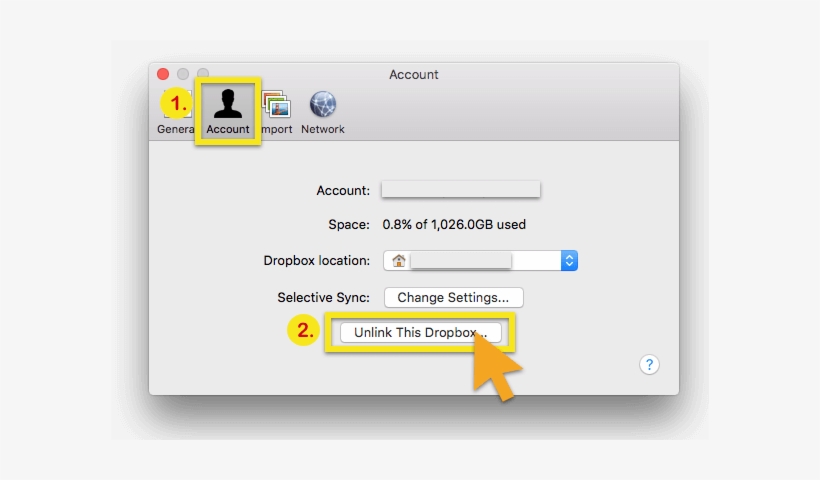 Return To Your Menu Bar And Click The Dropbox Icon - Sign Out From ...