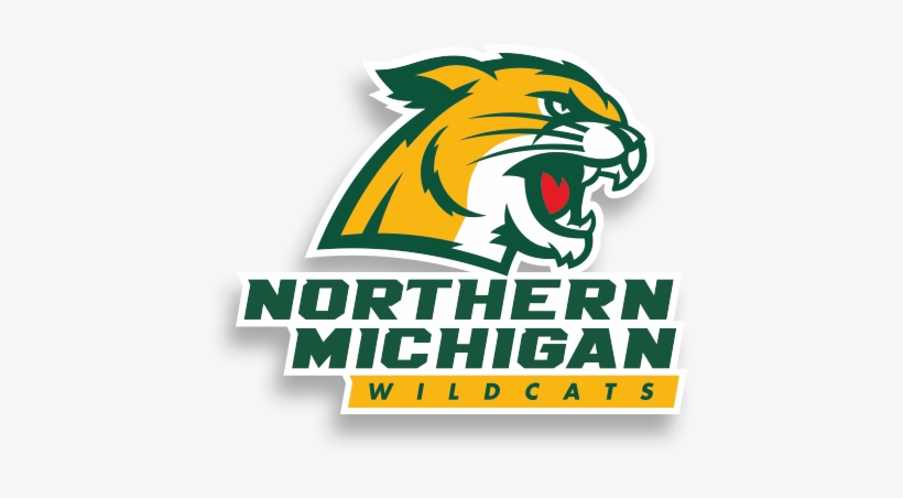 Athletics Logo With Head - Northern Michigan Wildcats - 442x372 PNG ...