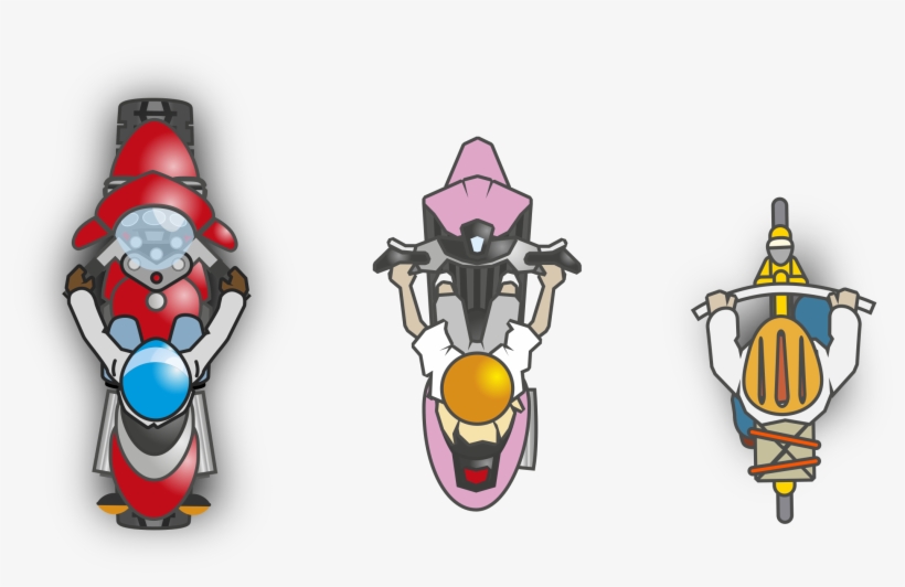 This Free Icons Png Design Of Two-wheeler Seen From - 2400x1462 PNG ...