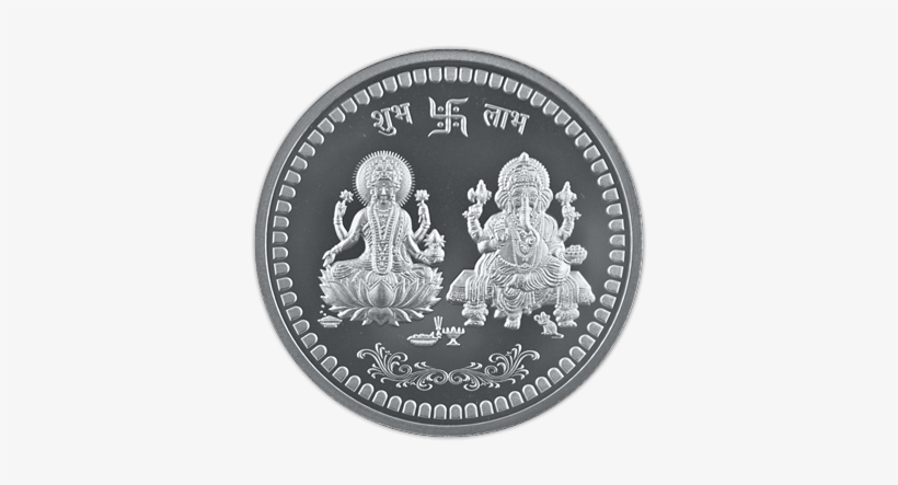 Laxmi Silver Coin Png
