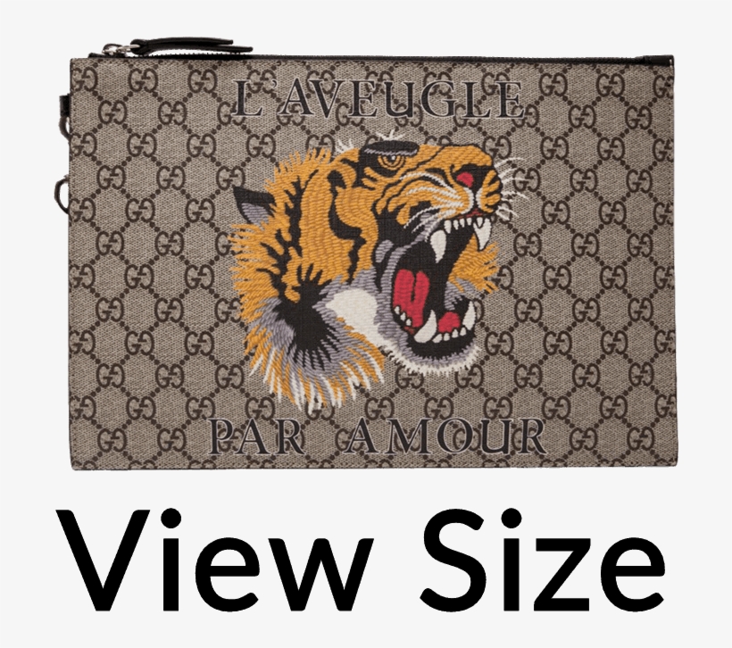 Gucci Tiger Png Graphic Free - Gucci Beige Gg Supreme Tiger Wallet ...