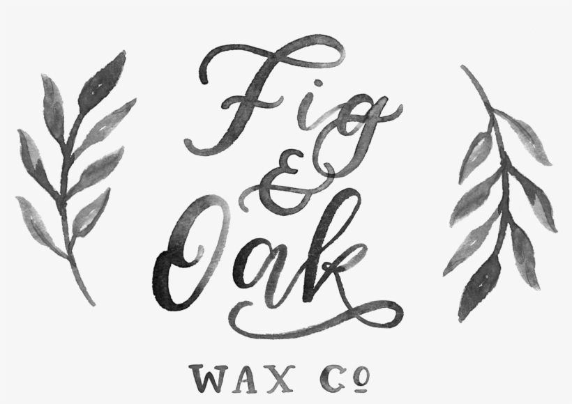 Fig And Oak Wax Co - Calligraphy - 1500x1500 PNG Download - PNGkit