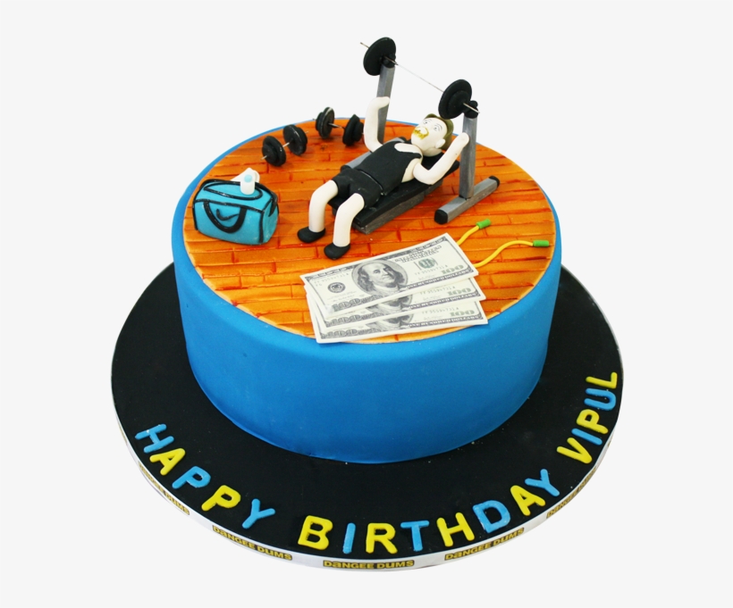 Gym Theme Base Cake - Gym - 1000x700 PNG Download - PNGkit