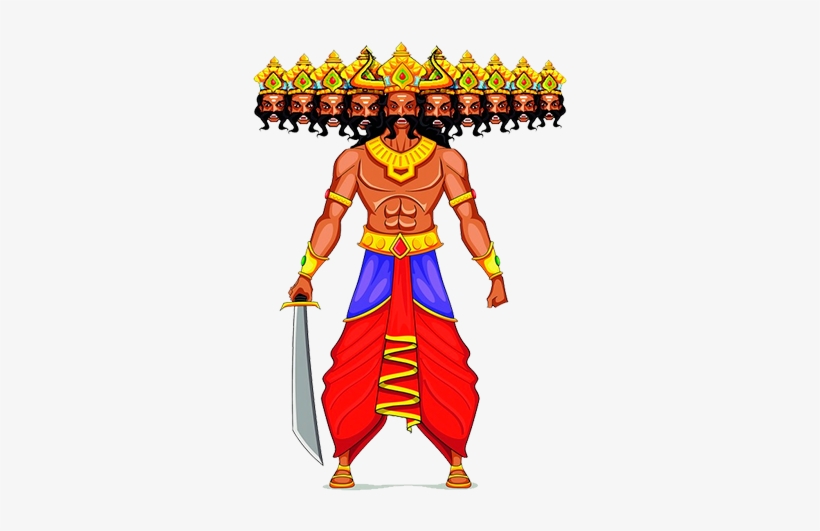 The Antagonist Ravana - Ravan Dussehra - 328x450 PNG Download - PNGkit