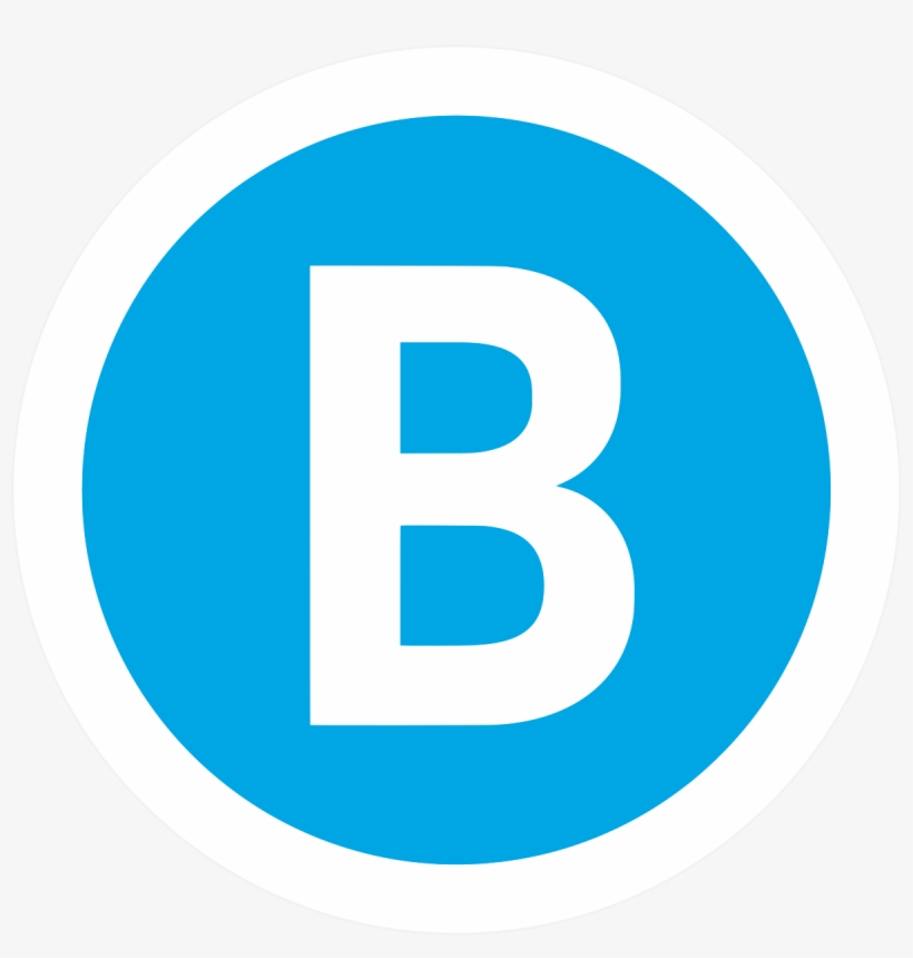 Download Transparent Blue B Logo - PNGkit