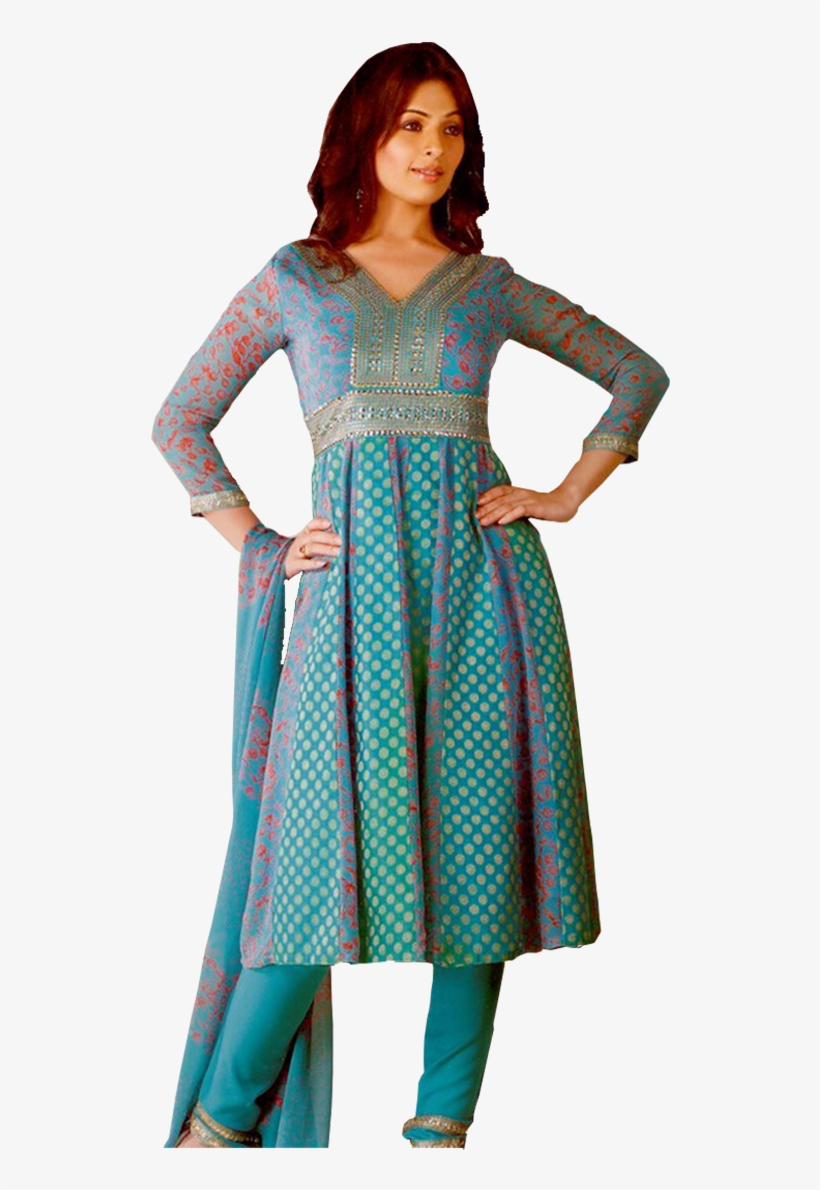 Salwar Kameez - Gown - 597x1124 PNG Download - PNGkit