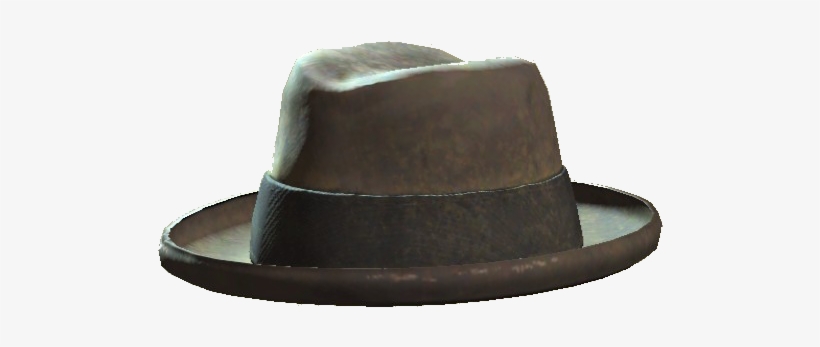 Crumpled Fedora - Fallout 4 Formal Hats - 570x377 PNG Download - PNGkit